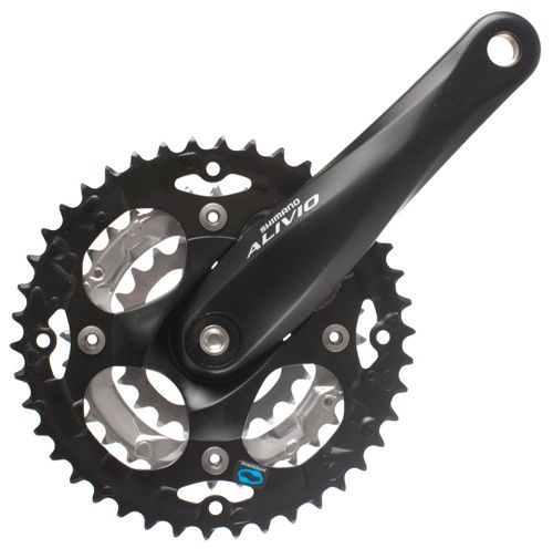 Shimano Alivio M410 Square Taper Triple Chainset | Chain Reaction Cycles